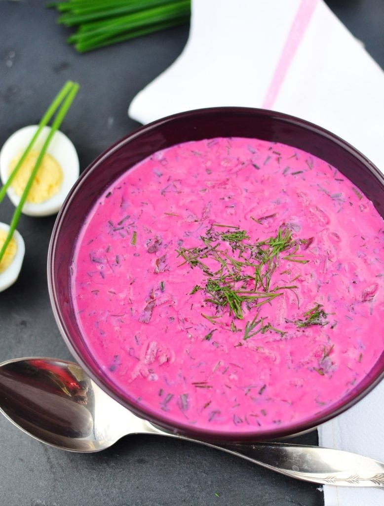 Polish Chilled Beet Soup (Chlodnik) - Everyday Healthy Recipes
