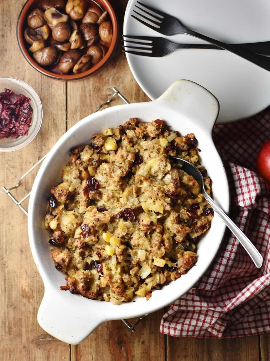 Quick Vegetarian Christmas Stuffing - Everyday Healthy Recipes