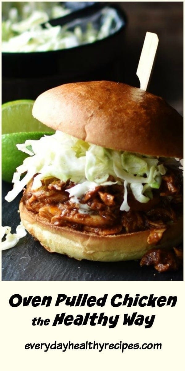 Oven Pulled Chicken the Healthy Way - Everyday Healthy Recipes