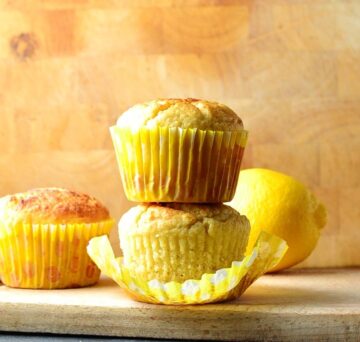 Lemon Marzipan Muffins - Everyday Healthy Recipes