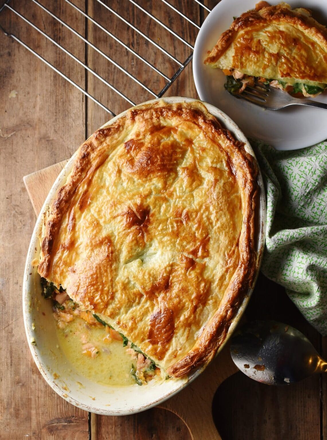 Salmon Pot Pie with Sweet Potato - Everyday Healthy Recipes