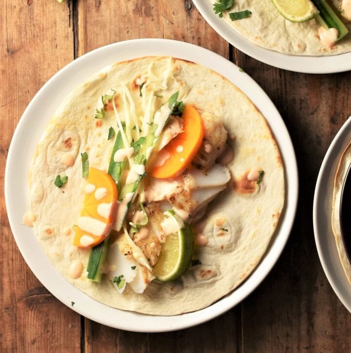 Spiced Fish Wraps with Creamy Sauce - Everyday Healthy Recipes