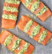 Hasselback Salmon with Spinach - Everyday Healthy Recipes