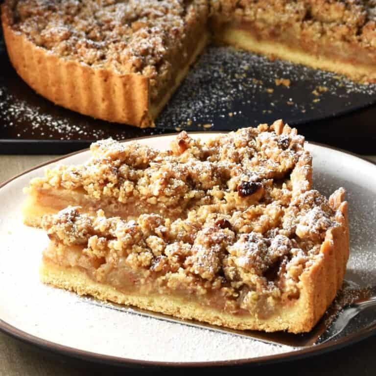Easy Apple Crumble Tart - Everyday Healthy Recipes